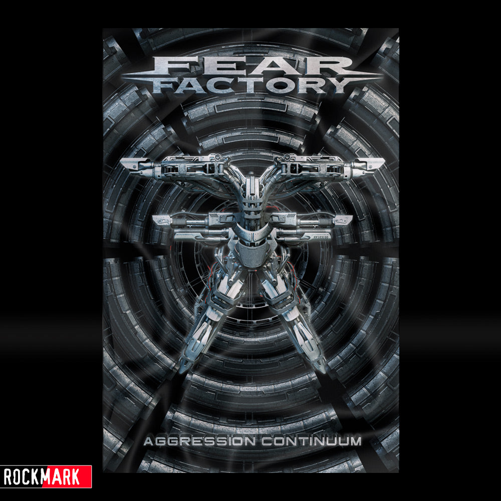 Fear Factory "Aggressive Continuum" Textile Poster Flag – RockMark ...