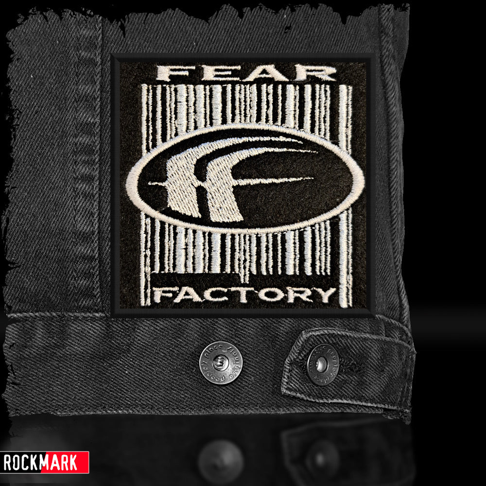 Fear Factory Barcode Sewing Diecast Edged Logo Patch – RockMark Merchandise