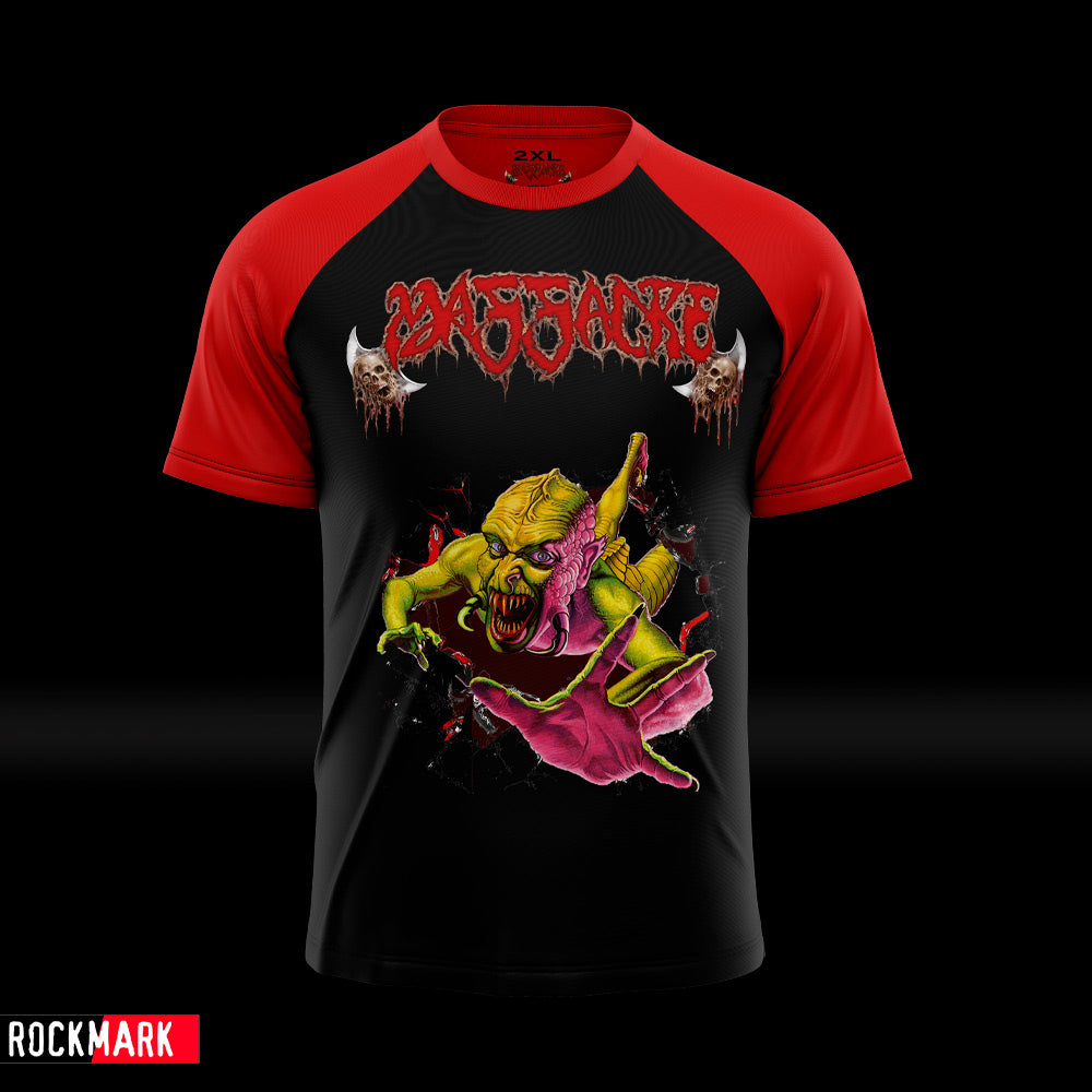 Massacre Mascot Raglan Shirt – RockMark Merchandise