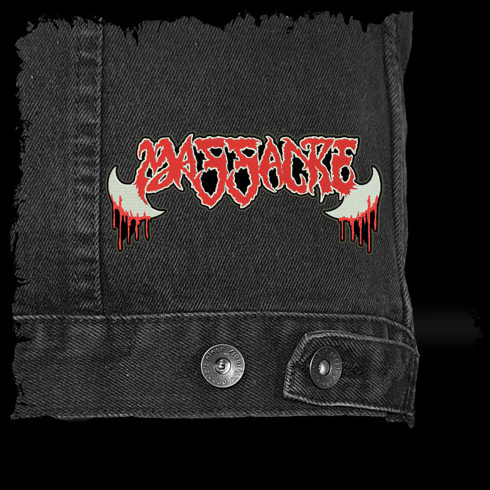 Massacre Sewing Diecast Edged Logo Patch – RockMark Merchandise