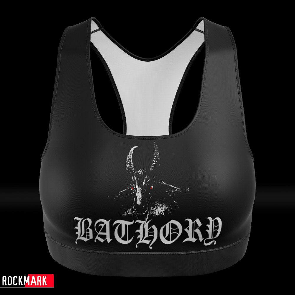 Bathory "Goat" Sporty Crop Top – RockMark Merchandise