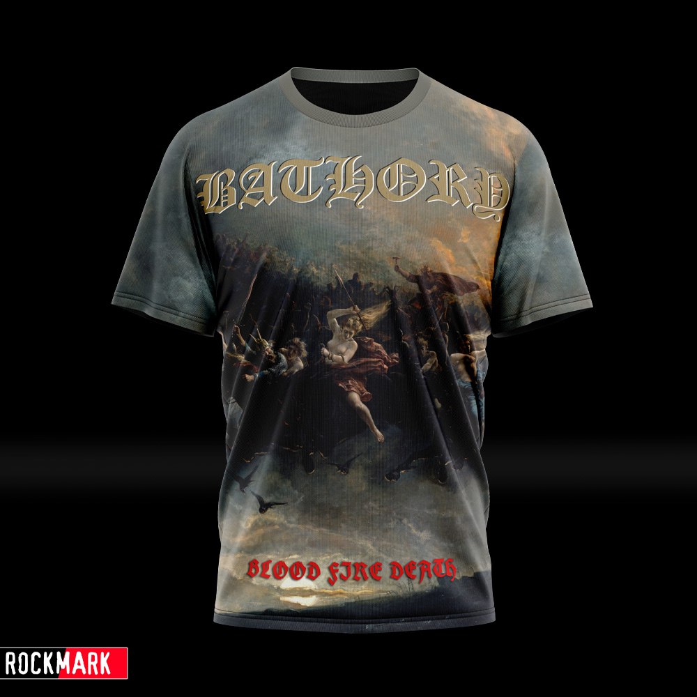 Bathory "Blood Fire Death" Male Allover T-Shirt – RockMark Merchandise