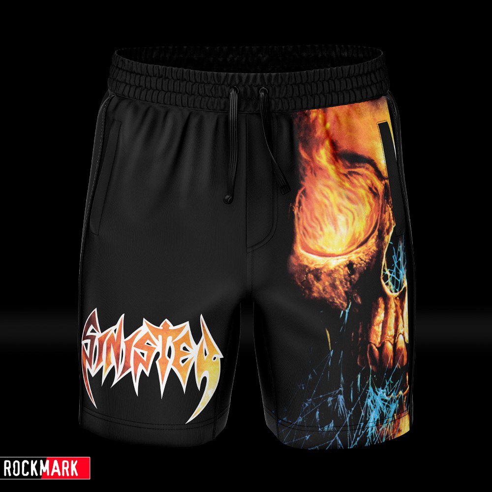 SINISTER Logo Shorts – RockMark Merchandise