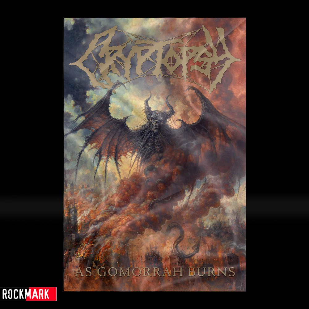 Cryptopsy "As Gomorrah Burns" Textile Poster Flag – RockMark Merchandise