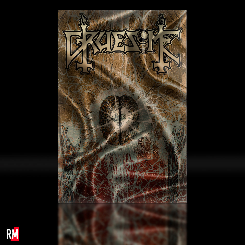 Gruesome "Fragments Of Psycho" Textile Poster Flag – RockMark Merchandise